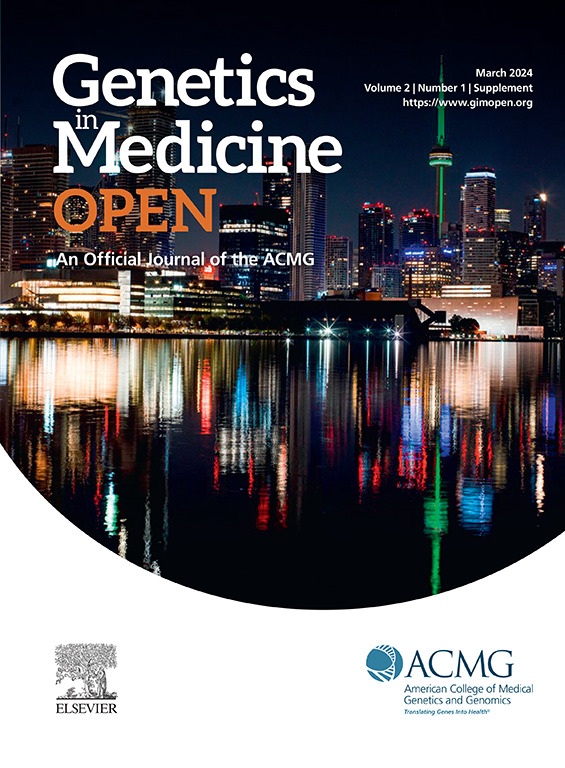 2024 ACMG Annual Clinical Genetics Meeting Digital Edition: Poster Gallery